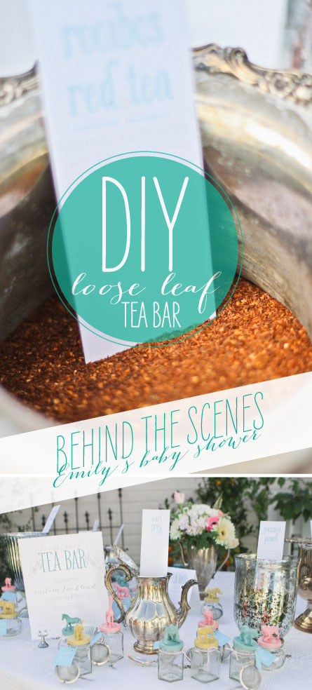 Behind the Scenes {DIY Tea Bar} - Wiley Valentine